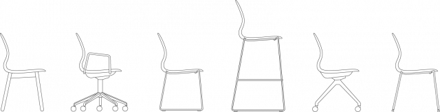 ARCHIE – Chair with unique design in several variants – EFG