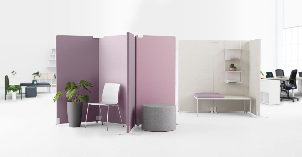 TAB - Ljuddämpande akustiska skärmar för arbetsplatser – EFG
